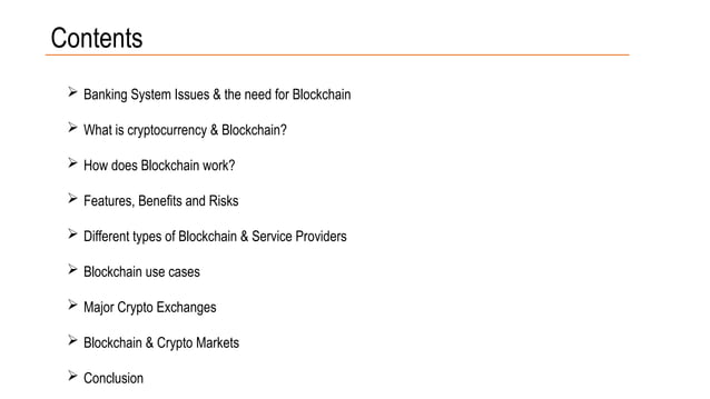 A Brief Overview of Blockchain Technology | PPT