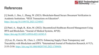 Document Verification System Block Chain | PPTX