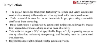 Document Verification System Block Chain | PPTX