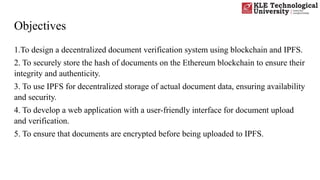 Document Verification System Block Chain | PPTX