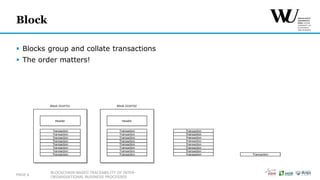 Blockchain based traceability of inter-organisational business ...