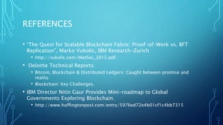 Blockchain Technology: Adoption Challenges, Platform and Applications | PPTX