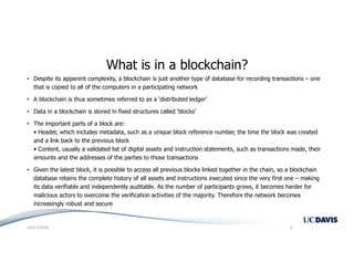 Blockchain technology and its’ usecases in computer networks | PPT