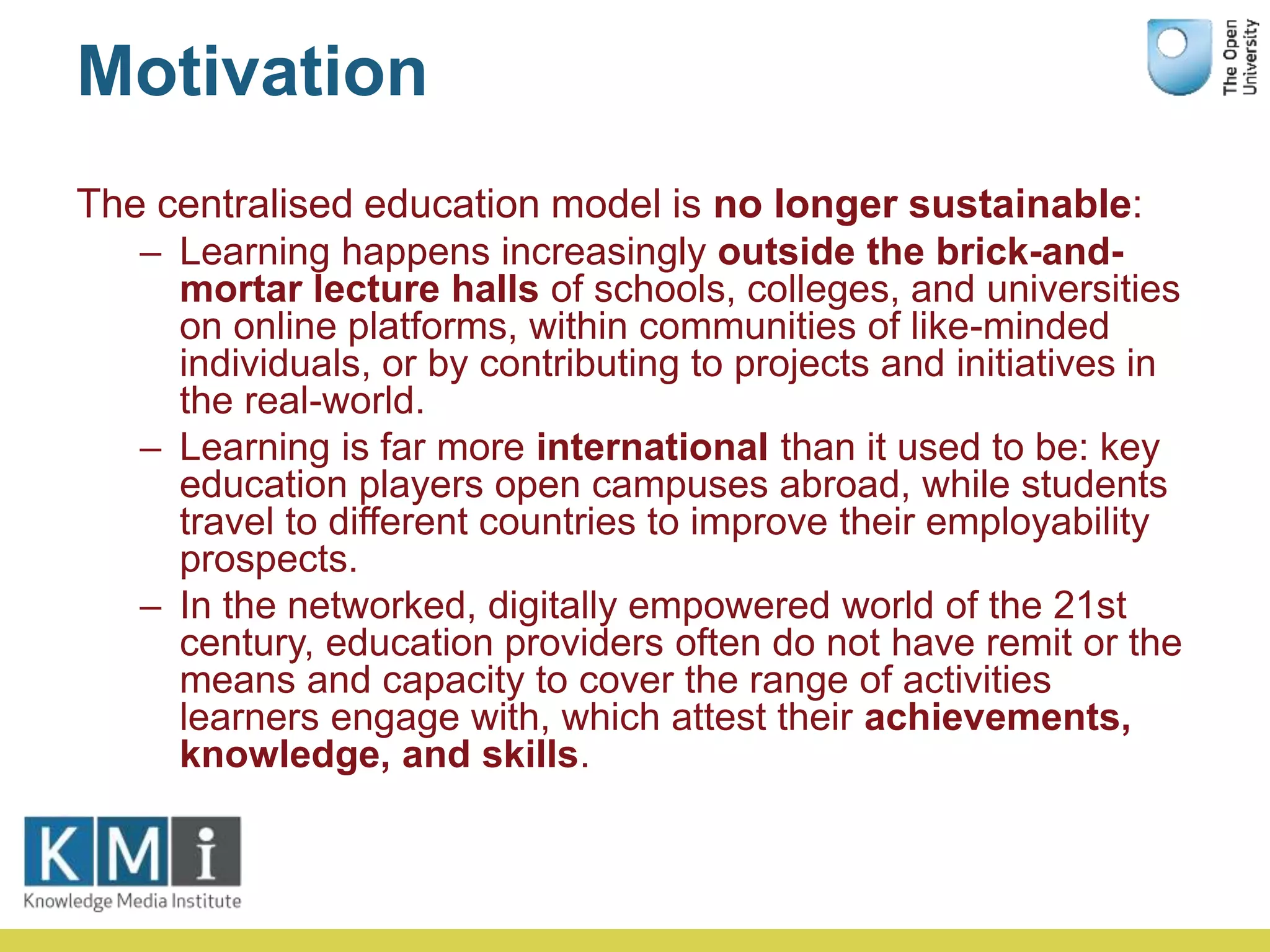 A Learner-Centred Approach for Lifelong Learning Powered by the ...