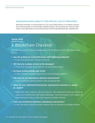 Blockchain for Power Utilities: A View on Capabilities and Adoption | PDF | Gas and Electric ...