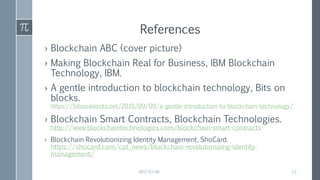 Blockchain Technology - ICANN58 | PPT