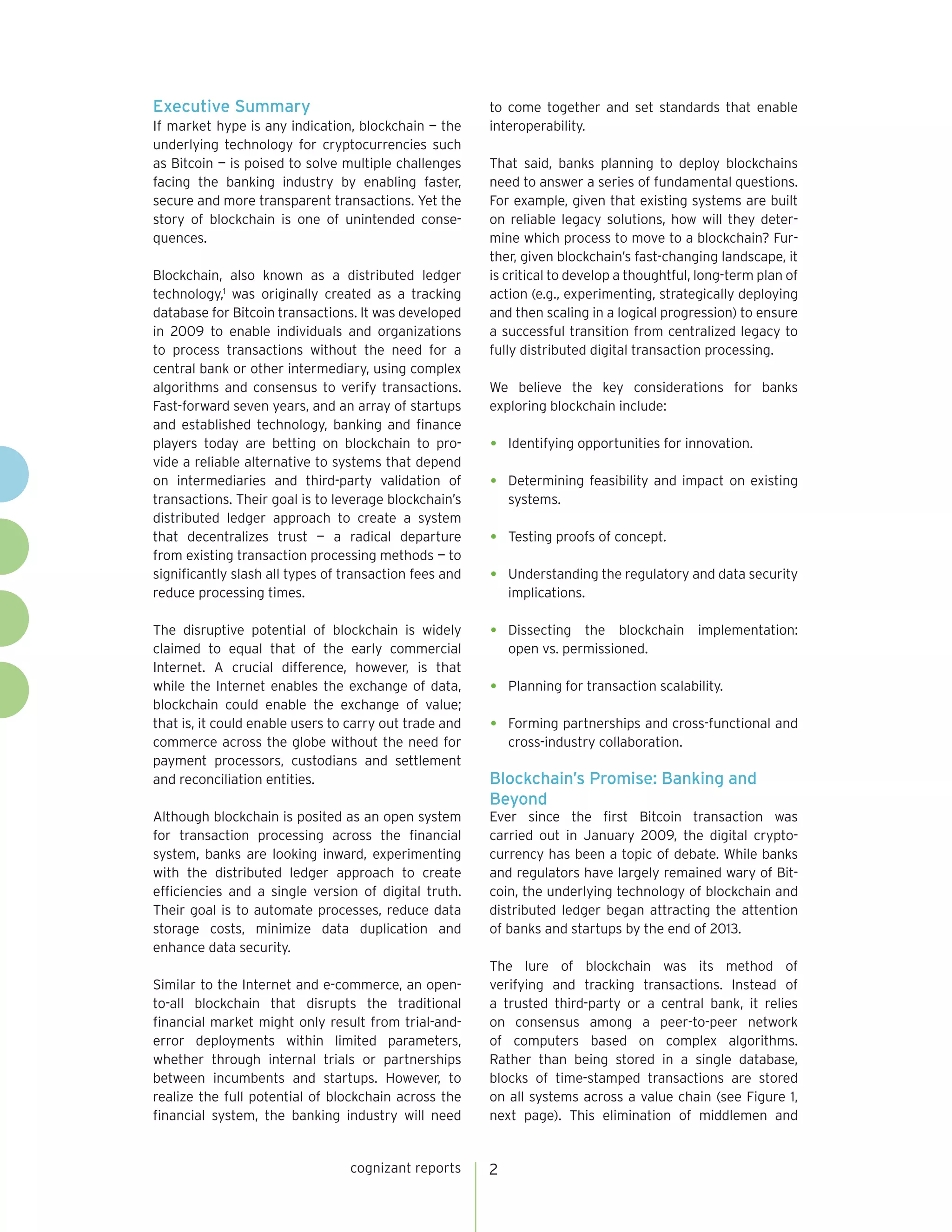 Blockchain in Banking: A Measured Approach | PDF