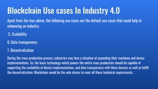 Blockchain In Industry 4.0 | PPT