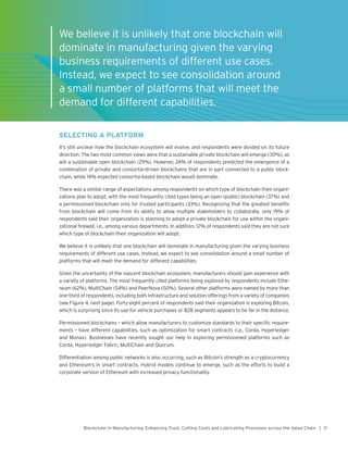 Blockchain in Manufacturing: Enhancing Trust, Cutting Costs and Lubricating Processes across the ...