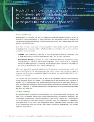 Blockchain in Manufacturing: Enhancing Trust, Cutting Costs and Lubricating Processes across the ...