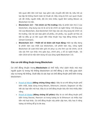 Blockchain là gì? Những ứng dụng của công nghệ Blockchain 2019 | PDF