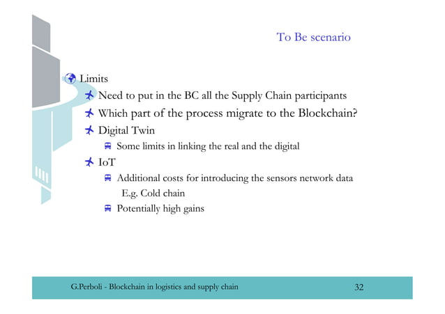 Blockchain in Logistics and Supply Chain A Lean approach for designing real-world use cases | PPT