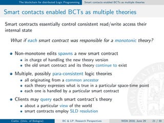 From the Blockchain to Logic Programming and back: Research perspectives | PDF