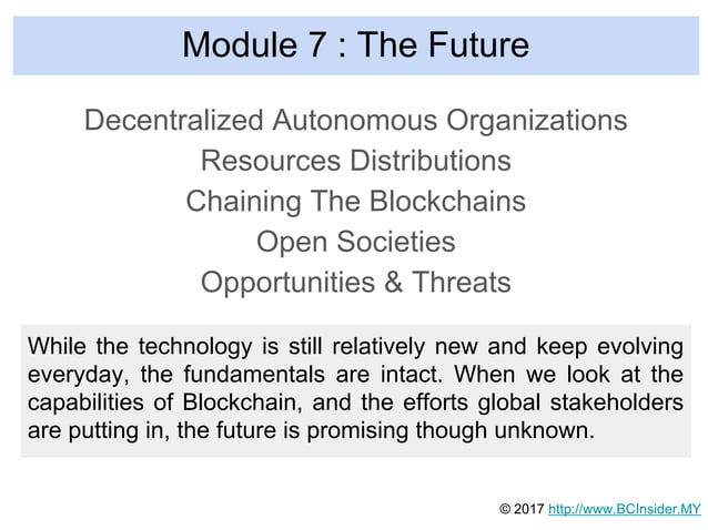 Blockchain Insider - Modules Outline | PDF