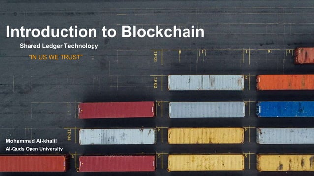 Introduction to Blockchain | PPTX