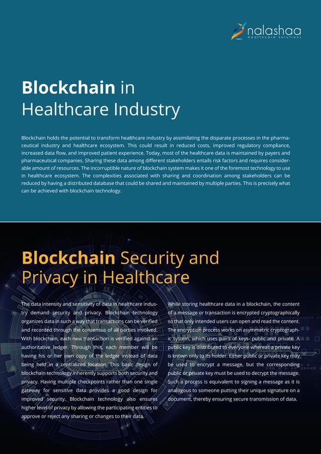 Blockchain- Transforming Healthcare Ecosystem | PDF