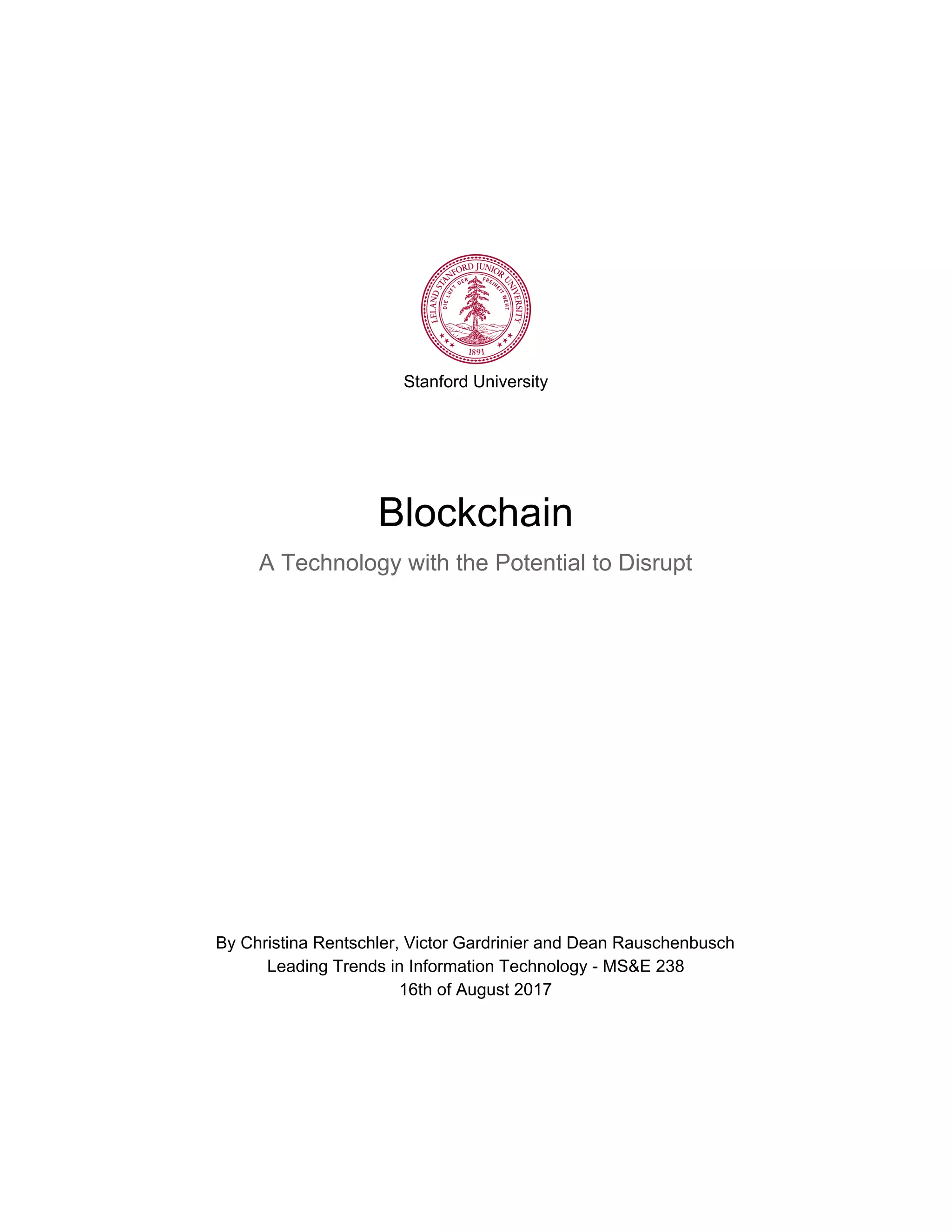 Blockchain research paper | PDF
