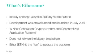 Introduction to Blockchain with an Ethereuem Hands-on | PPT