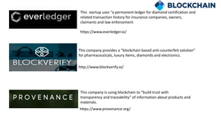 Blockchain Value Drivers for Retail | PPT