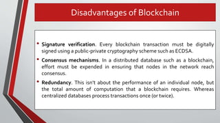 Presentation about Blockchain technology | PPT