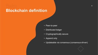 Blockchain 101 by imran bashir | PPTX