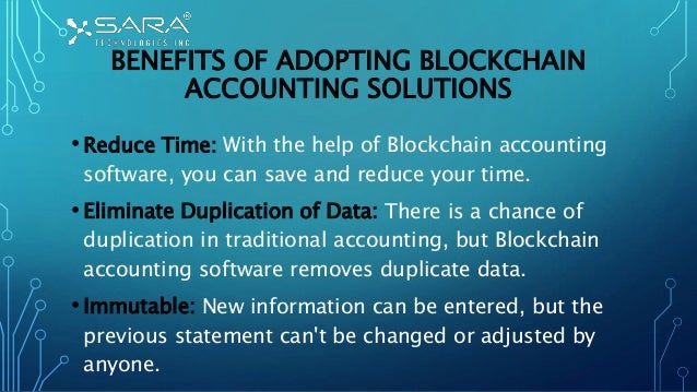 Blockchain accounting software | PPT