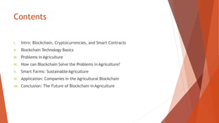 Leveraging Blockchain in Agriculture | PPT