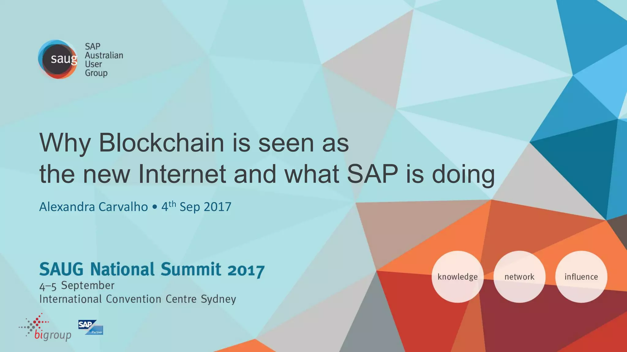 Why Blockchain is seen as the new Internet and what SAP is doing | PPT