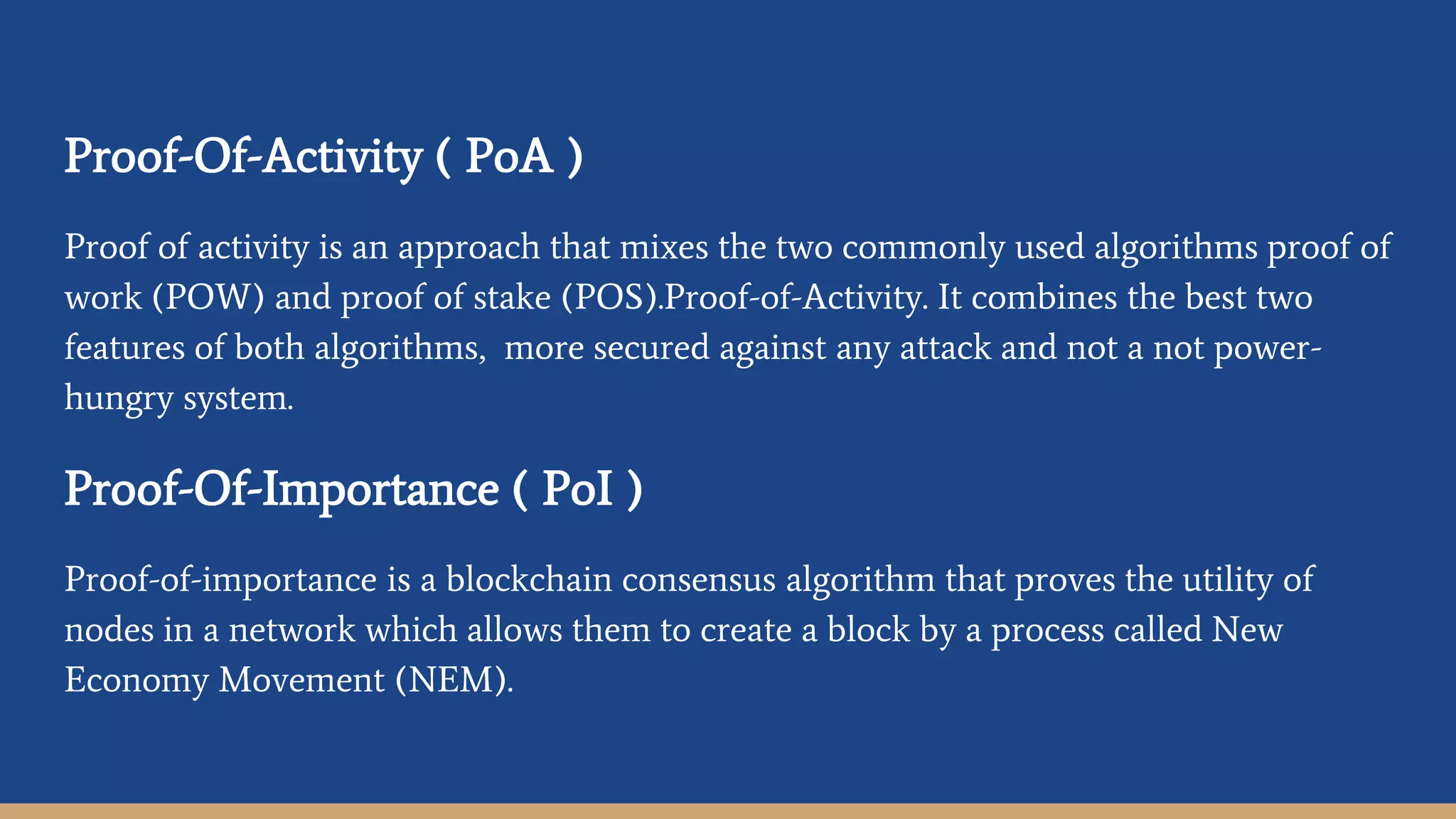 Blockchain Algorithms Ppt