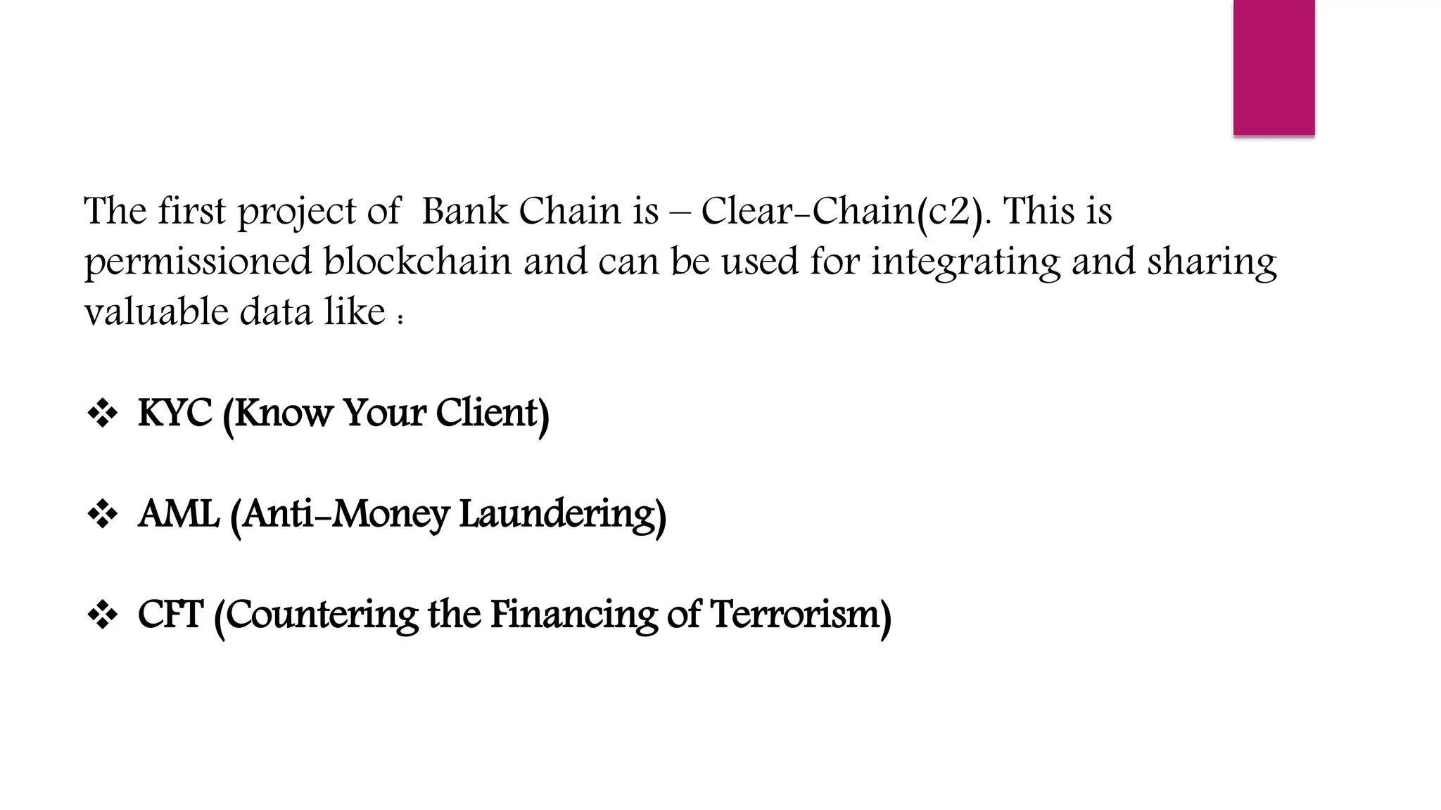 Blockchain and banking | PPTX