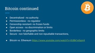 Blockchain and Bitcoin | PPT