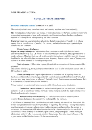 BLOCKCHAIN AND CRYPTOCURRENCY WEEK 3 READING MATERIAL (1).pdf