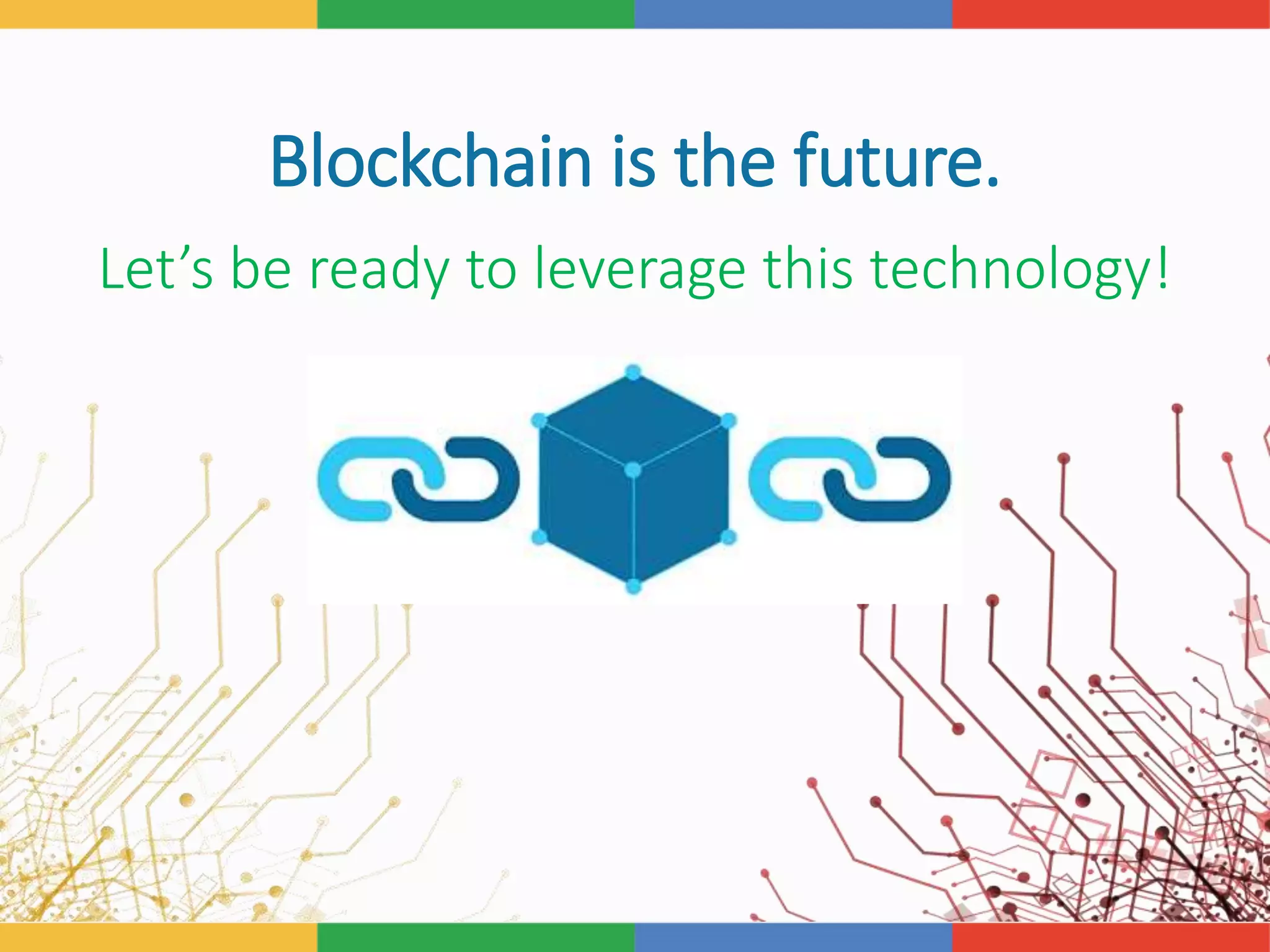 Block chain technology and its applications | PPTX