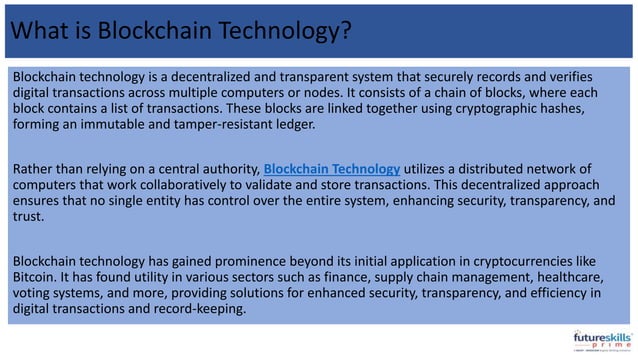 A Comprehensive Overview of Blockchain Technology and Its Various Types | PPT