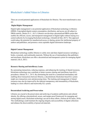 Blockchain and Libraries | DOCX