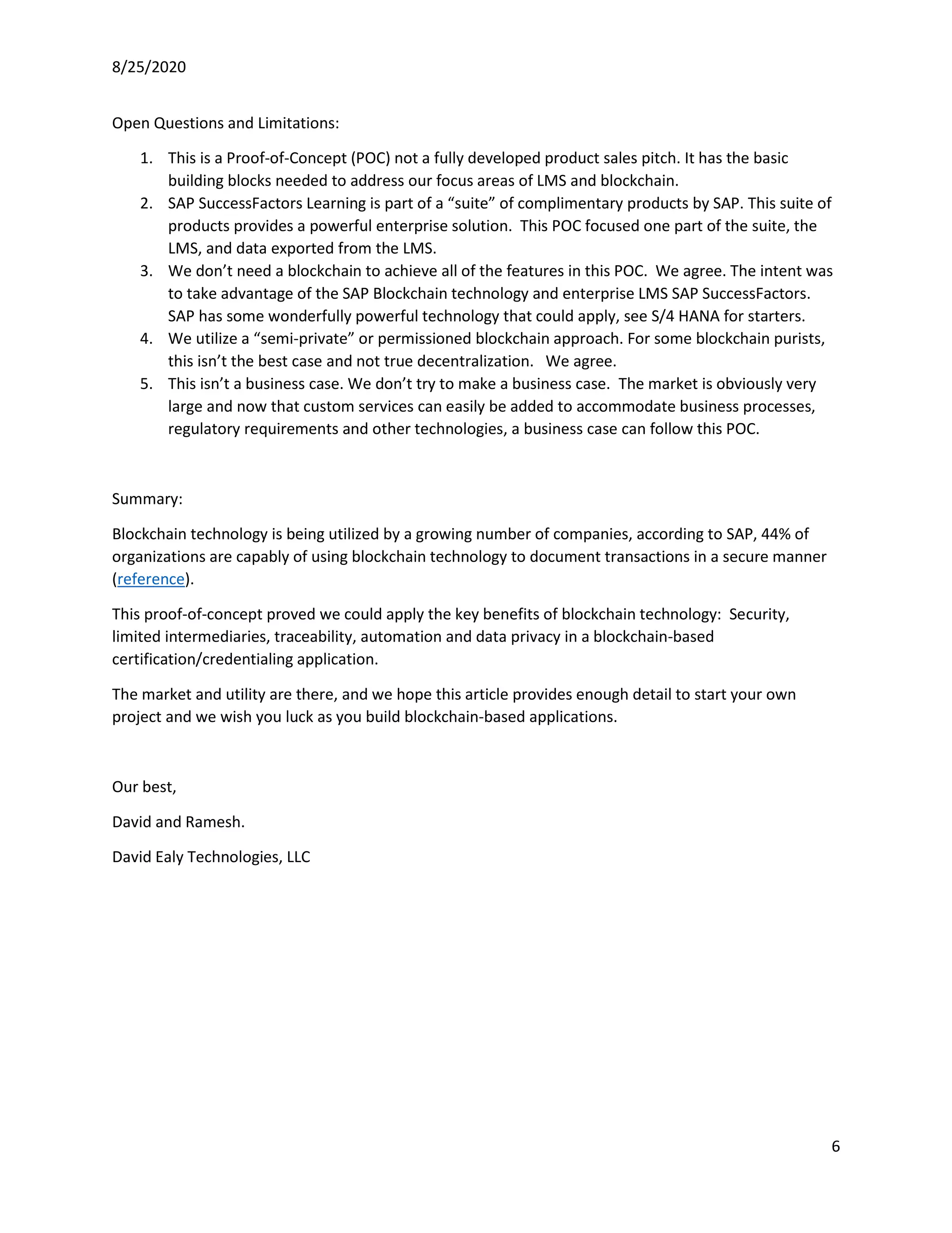 Blockchain and LMS: A Proof-of-Concept | PDF