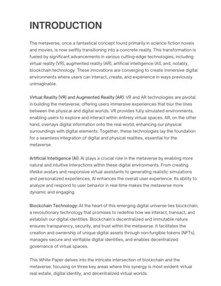 BLOCKCHAIN AND THE METAVERSE: INTERSECTION OF REVOLUTIONARY TECHNOLOGIES | PDF