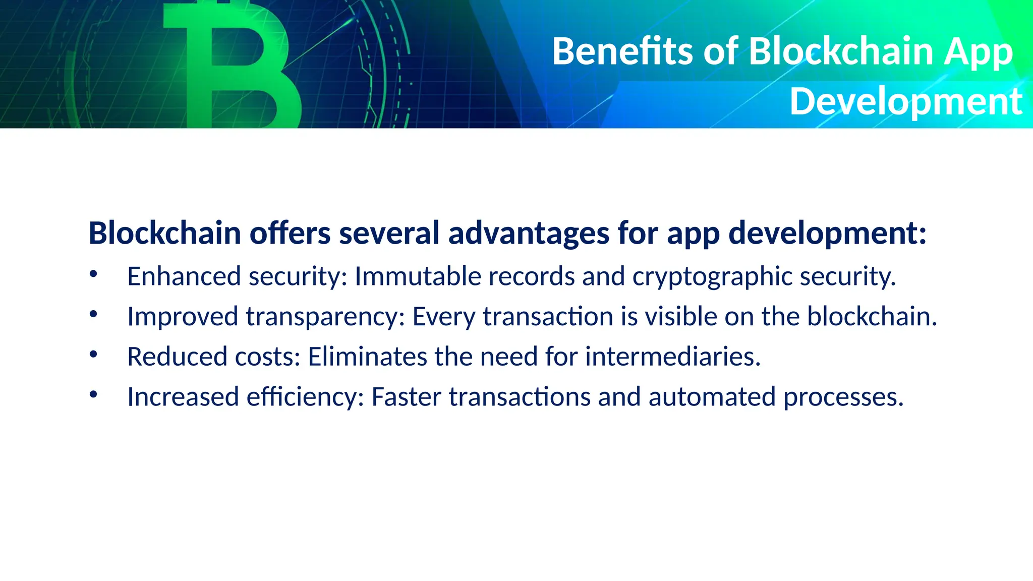 Blockchain App Development Transforming the Digital Landscape. | PPT