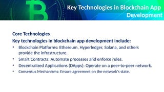 Blockchain App Development Transforming the Digital Landscape. | PPT