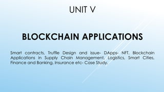 Block chain application is explained in detail | PPT