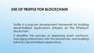 Block chain application is explained in detail | PPT