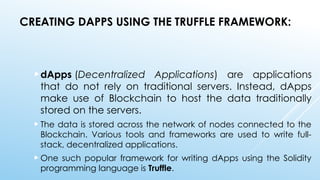 Block chain application is explained in detail | PPT