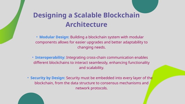 Blockchain Architecture Creating Secure and Scalable Solutions.pptx | Computer Networking ...