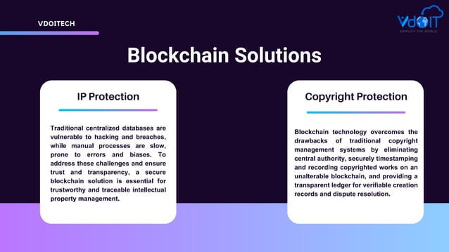 Blockchain Solutions for IP Protection | PPT