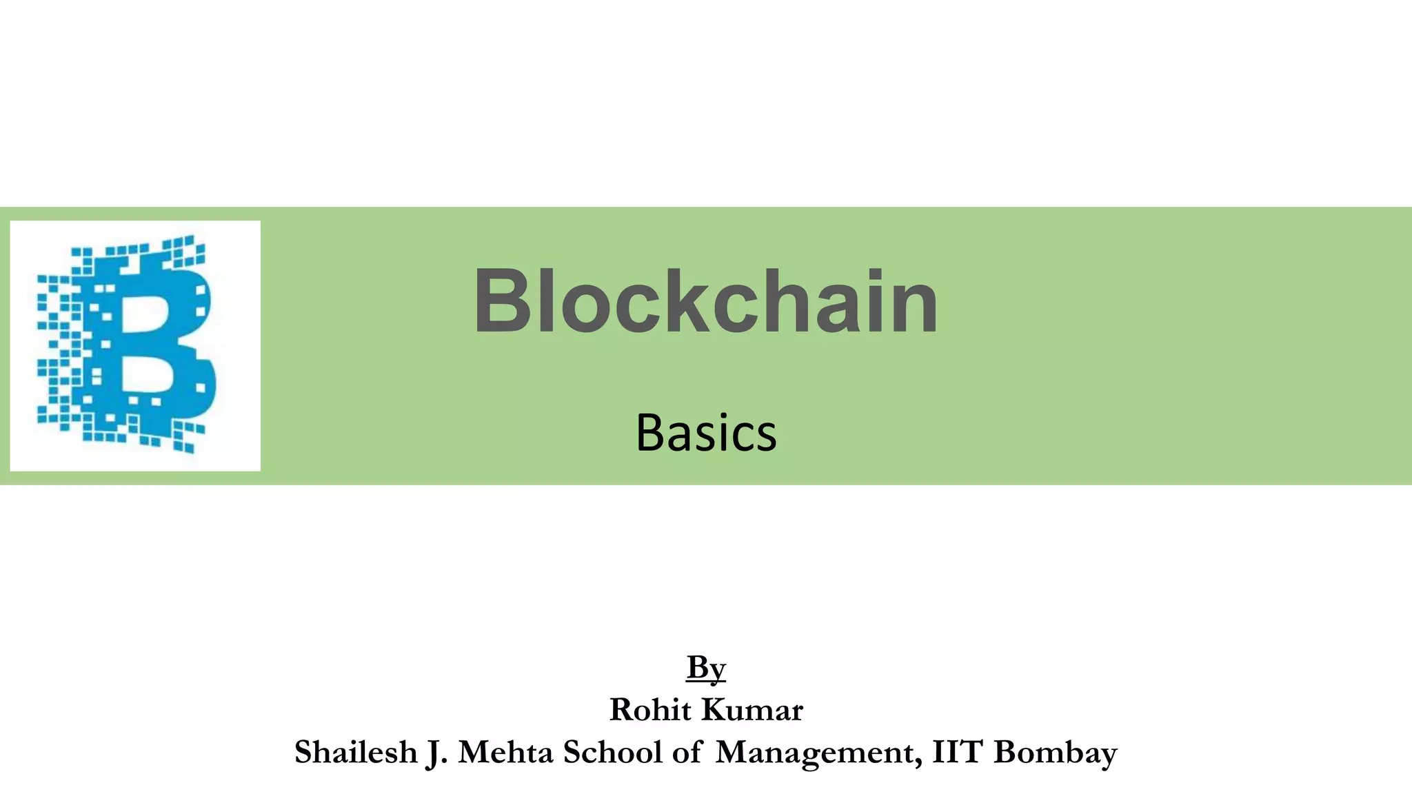 Blockchain Basics | PPT