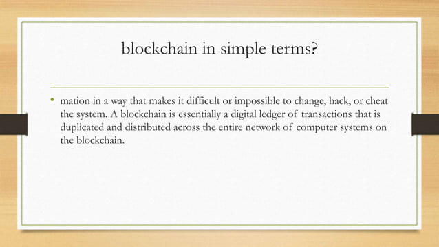 Blockchain Basics | PPT