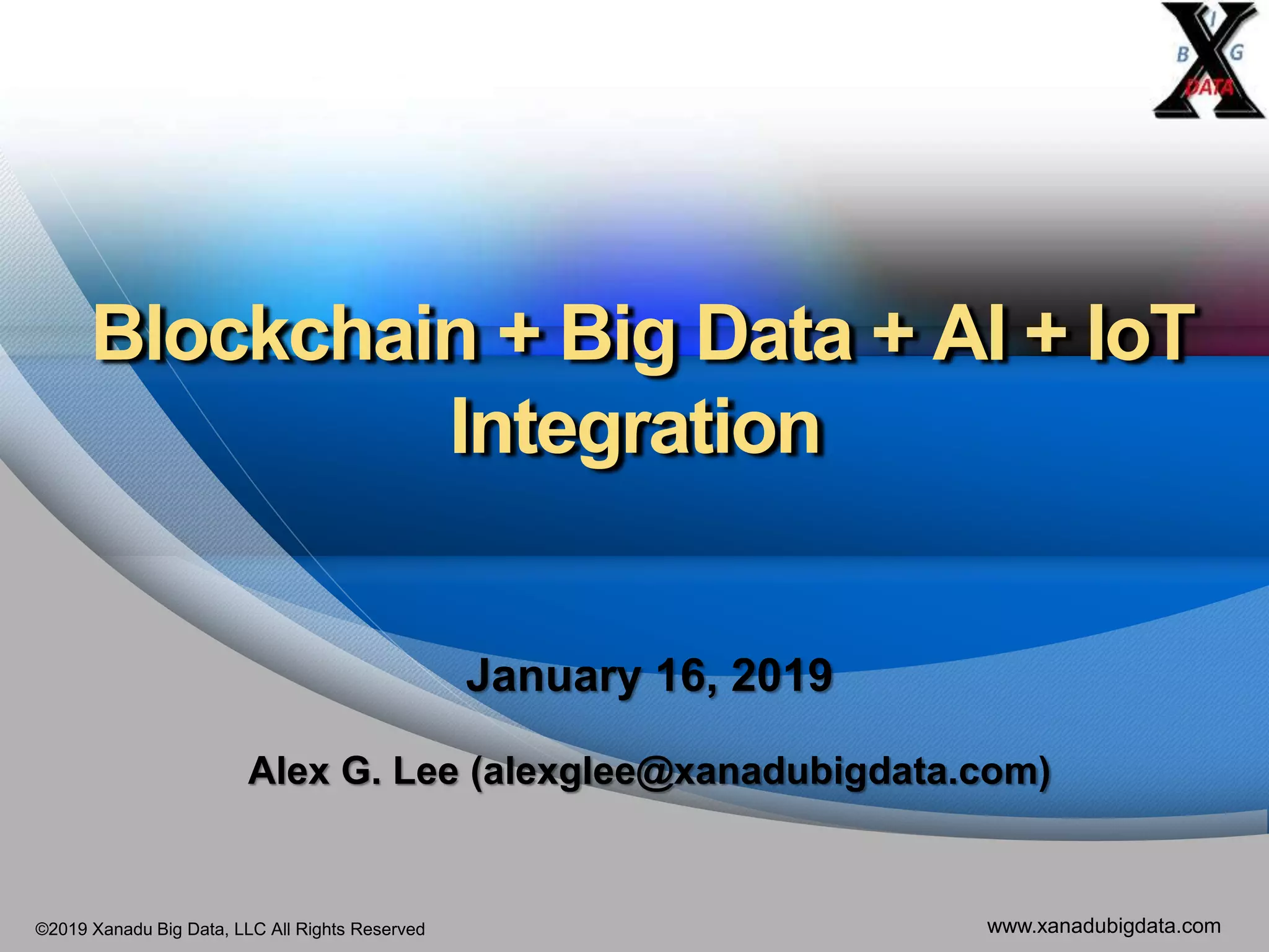 Blockchain Big Data Ai Iot Integration Ppt