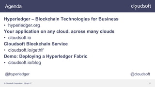 Deploying and Managing Global Blockchain Networks | PPT