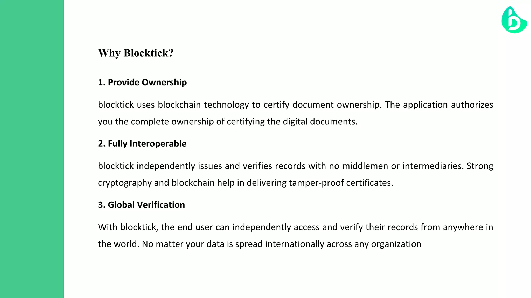 Blocktick - Blockchain Based Document Verification System | PDF