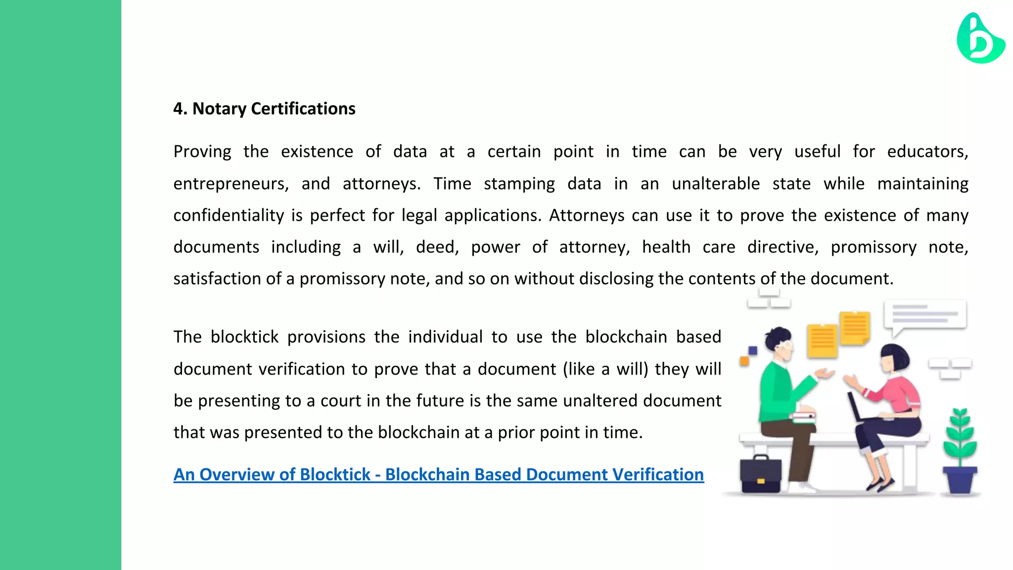 Blocktick - Blockchain Based Document Verification System | PPT